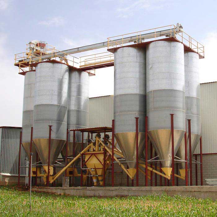Silos de matières premières - Metaga